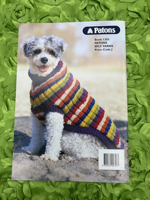 PATONS KNITTING PATTERN Book #1203 -It’s a Dog’s Life- 8 Ply For Dog 🐕 ...