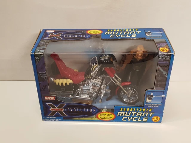 MARVEL X MEN Evolution Sabretooth Mutant Cycle Toy Biz Action Figure ...