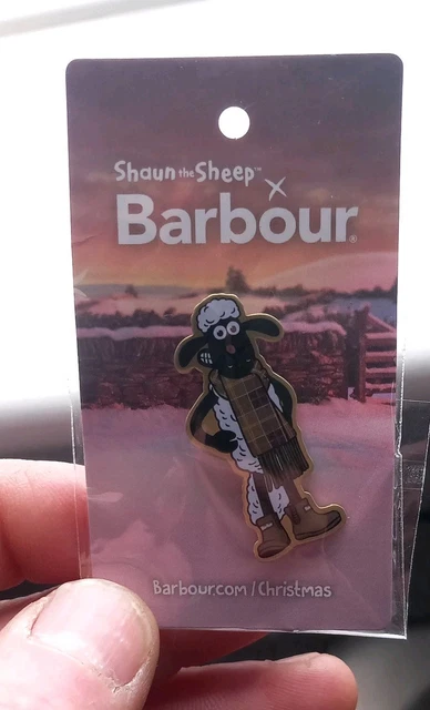BARBOUR SHAUN THE Sheep pin badge 2024 version Brand New Unopened Free ...