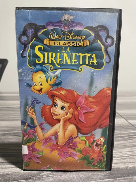 RARE DISNEY ITALIAN VHS La Sirenetta The Little Mermaid Tape Video ...