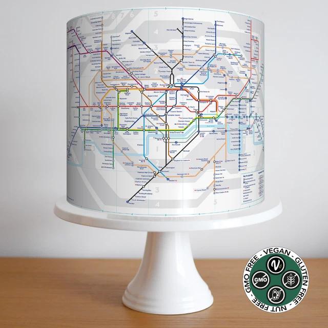 LONDON TUBE UNDERGROUND Map Cake Topper Border Strip Wrap Pattern Party ...