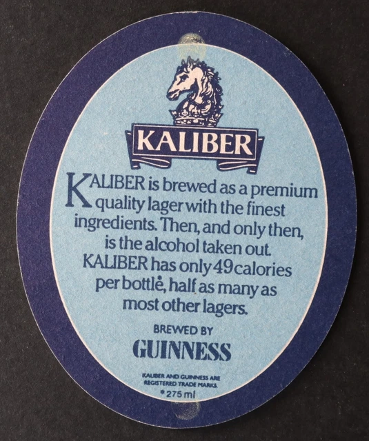 UNDERBOCK MERRY GUINNESS CALIBER alcohol free lager beermat coaster 22 ...