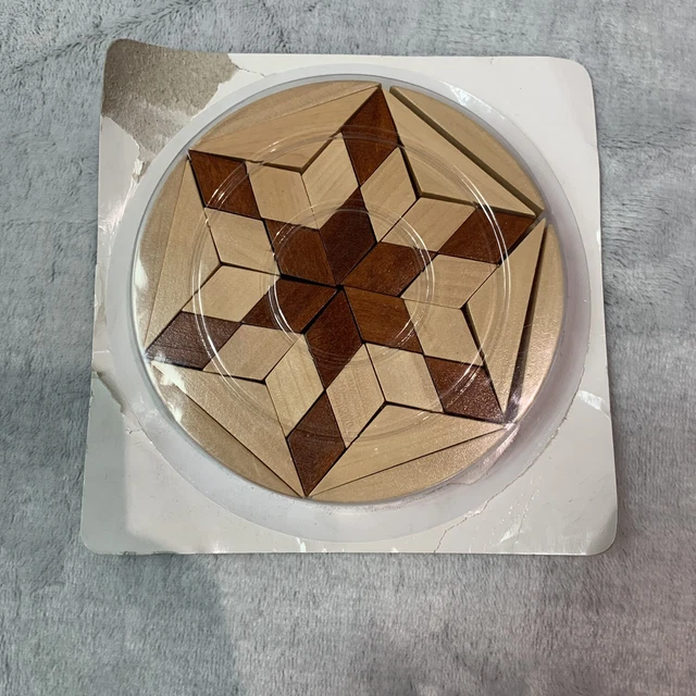 HACHETTE PARTWORKS 3D Wooden Puzzle Game Family Problem Solving Fun £2. ...