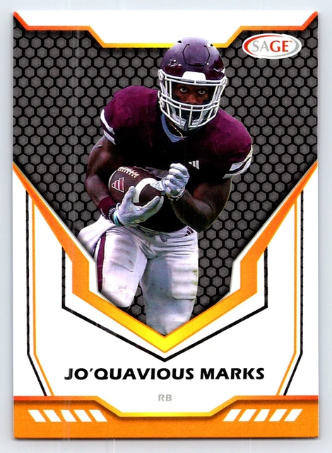 2024 SAGE LOW Series Football #36 Jo'Quavious Marks noir EUR 1,60 ...