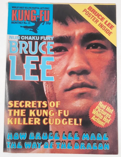 BRUCE LEE 1970S Kung Fu Monthly Poster Magazine No 21 £9.00 - PicClick UK
