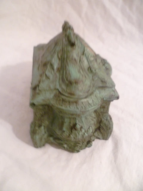 COFFRET A BIJOUX/BOITE En Metal Macaron Met.argente Styl Art Nouveau ...