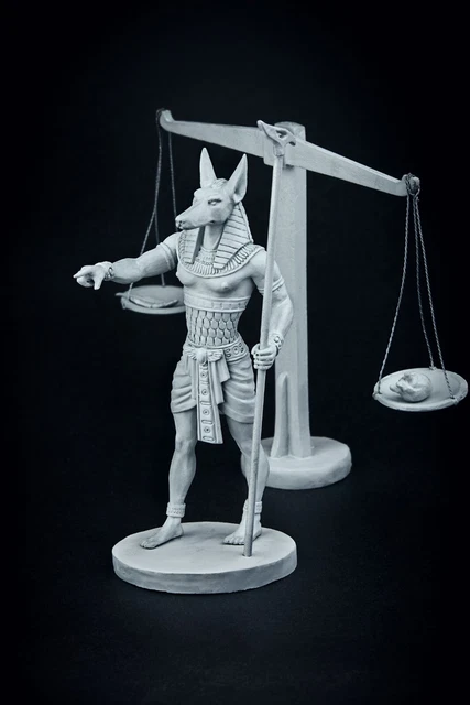 TOY SOLDIER ANUBIS Collectible Miniature Unpainted 1/24 scale 75 mm $54 ...