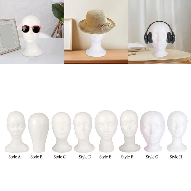 PARRUCCA DISPLAY TESTA manichino testa manichino polistirolo per ...