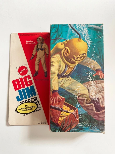 MATTEL BIG JIM mit Set Terror Off Tahiti, Taucher, komplett, selten ...
