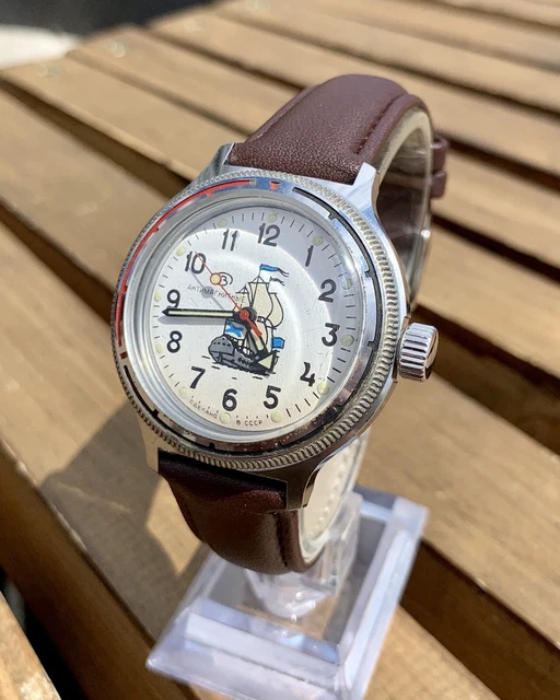 VINTAGE SOVIET WATCH Vostok Sailing Ship Made USSR Mechanical ...