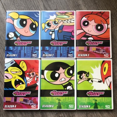 THE POWERPUFF GIRLS Rare Dvd Complete Series 1 2 3 4 5 6 Season Cartoon ...