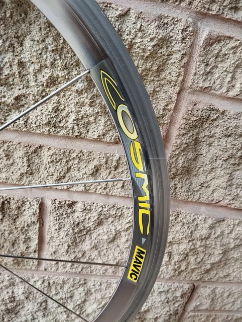 RARE VINTAGE EARLY Alloy Mavic Cosmic Aero 16H Deep Section front Wheel ...