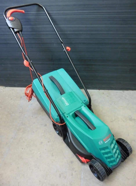 BOSCH ROTAK 32-12 1200w Electric Corded Rotary Lawnmower 32cm Cut ...