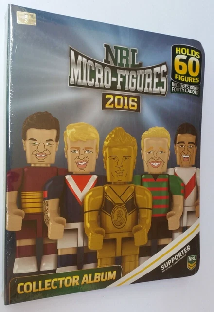 NRL MICRO-FIGURES SEALED Collector Album 2016 NO FIGURES included NEW ...