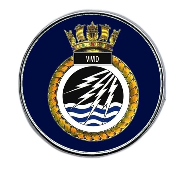 HMS VIVID ROYAL Navy Military domed Lapel Pin Badge 25mm £5.50 ...