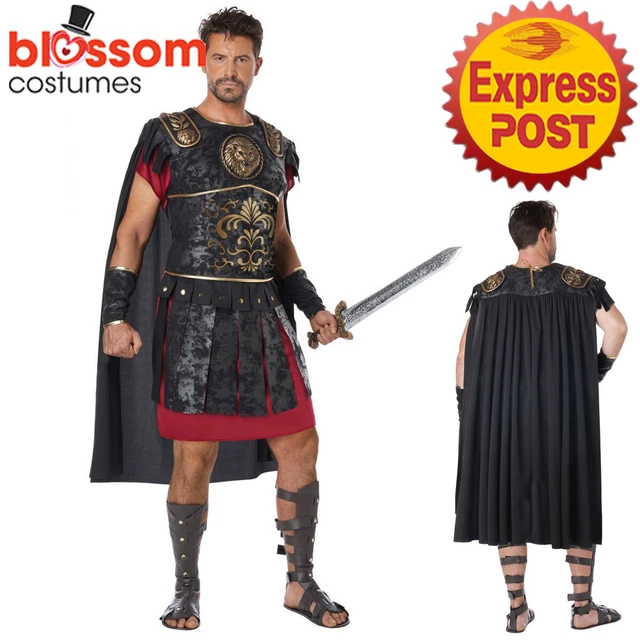 CA1678 ANCIENT ROMAN Warrior Gladiator Costume Knight Spartan Soldier ...