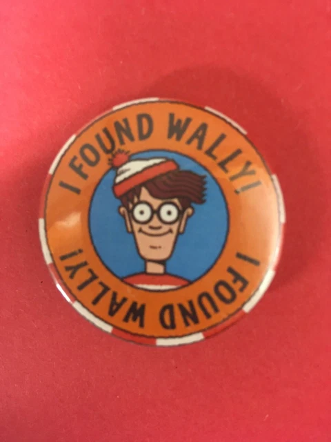 WHERES WALLY BUTTON badge i found wally NEW £1.35 - PicClick UK