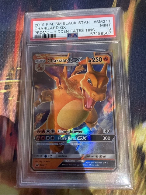 POKÉMON TCG CHARIZARD GX Sun & Moon Sm211 Holo Promo (PSA 9) $65.00 ...