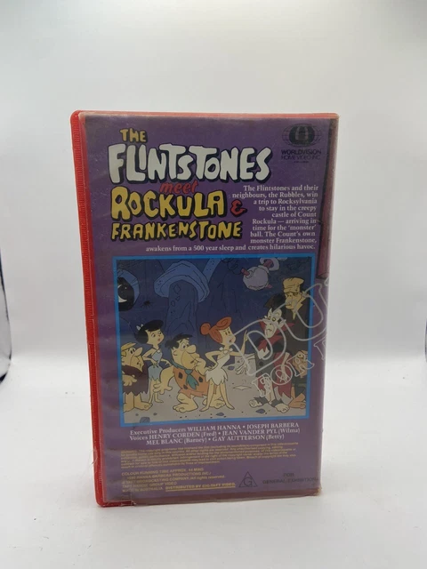 THE FLINTSTONES MEET Rockula Frankenstone VHS Movie Video Cassette Tape ...