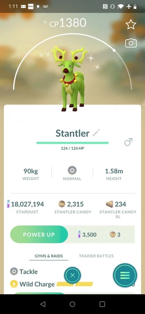 SHINY STANTLER WEARING Holiday Attire - Pokémon Trade Go £5.45 ...