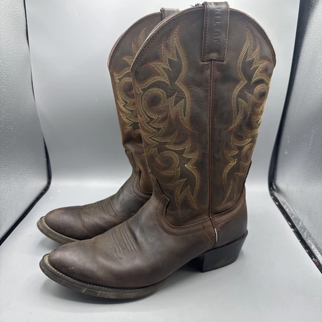 MEN'S JUSTIN LEATHER Cowboy Western Boots - 10EE - Style 2551 XJ1409 £ ...