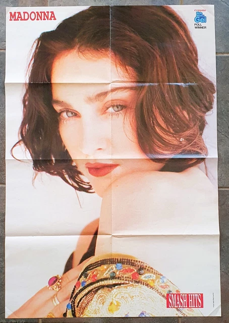 MADONNA SMASH HITS Magazine 1989 Giant fold out poster Australia ...