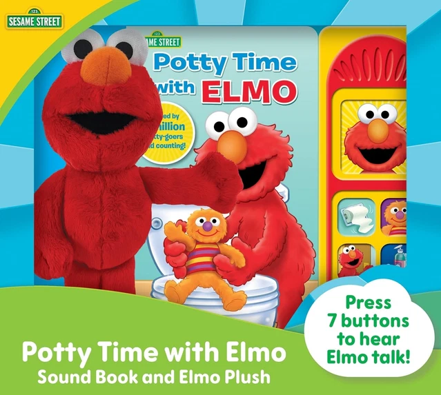 SESAME STREET - Potty Time with Elmo - Potty Training Sound Book $65.65 ...