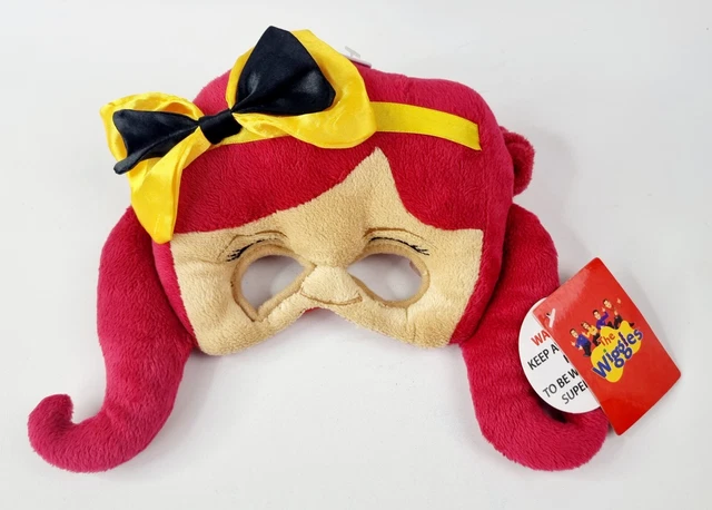 THE WIGGLES VINTAGE Emma Face Mask Plush Dress Up Bow Costume New With ...