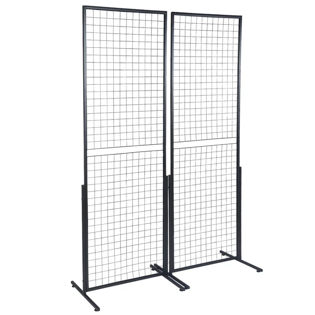 VEVOR 2' X 5.6' Grid Wall Panels Tower, 2 Packs Wire Gridwall Display ...