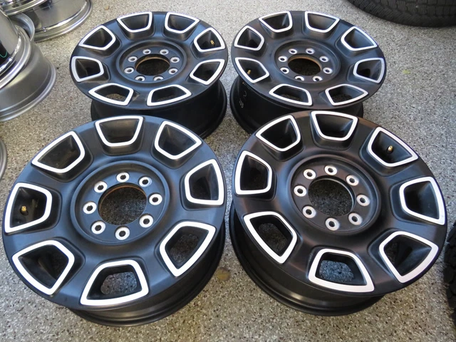 20& FORD F250 F350 Factory Wheels Rims Black Platinum 24 Snow Wheels No ...