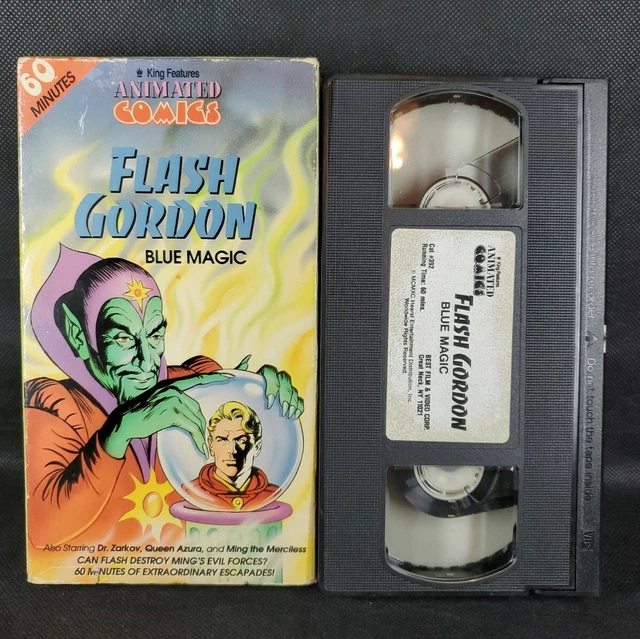 FLASH GORDON BLUE Magic Animated Comics VHS Filmation Cartoon Cult ...