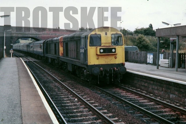 35MM SLIDE BR British Railways Diesel Loco Class 20 20197 Alfreton 1986 ...