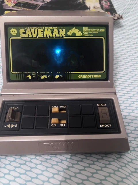GRANDSTAND ELECTRONIC GAME caveman Vintage 80s Retro £30.00 - PicClick UK