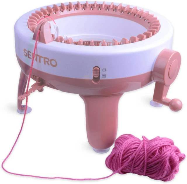 SENTRO 40 NEEDLES Knitting Machine, Knitting Board Rotating Double Loom ...