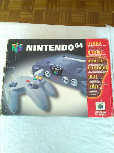 CONSOLE NINTENDO 64 En Boite Sans Poly Avec 2 Manettes+ 3 Jeux . EUR ...