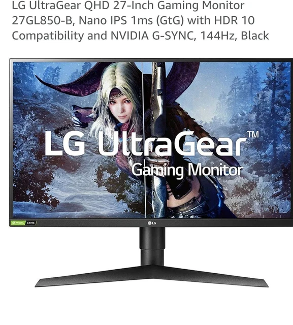 LG ULTRAGEAR QHD 27-Inch Gaming Monitor 27GL850-B $165.00 - PicClick