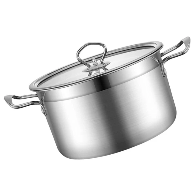 PENTOLA PER ZUPPA in acciaio inox caldaia da cucina antiaderente casa ...