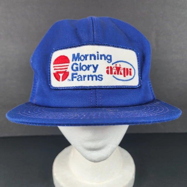 VINTAGE MORNING GLORY Farms Trucker Hat Ag Patch Snapback K Products ...