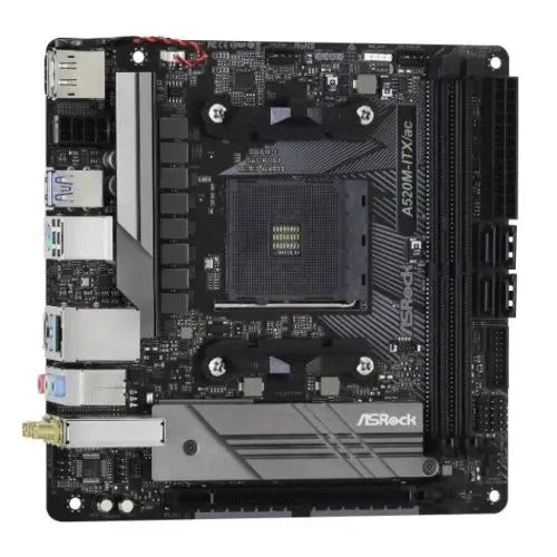 ASROCK A520M-ITX/AC, AMD A520, AM4, Mini ITX, 2 DDR4, HDMI, DP, AC Wi ...