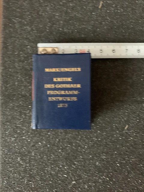 DDR MINIBUCH MARX Engels Kritik des Gothaer Programmenntwurfs 1875 im ...