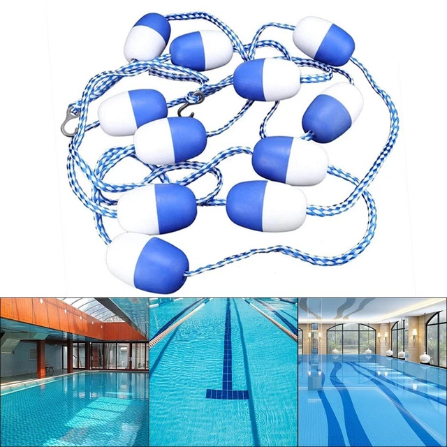 SWIM SAFELY WITH Visible Safety Division 5M Separation Rope Lane Line ...