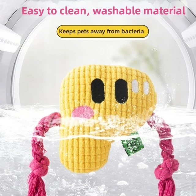 BITE RESISTANT ALPHABET Design Toy Dog Rope Knot Toy Aggressive Chewers ...