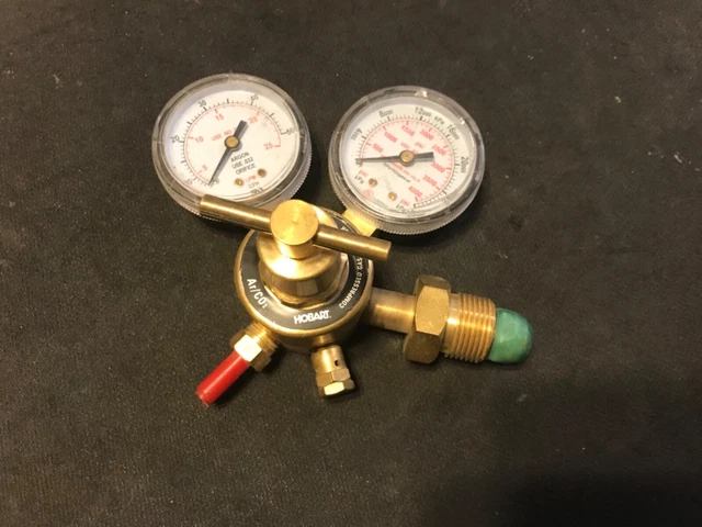 HOBART FLOW GAUGE Inert Compressed Gas Ar/CO2 Regulator P/N 250663 £99. ...