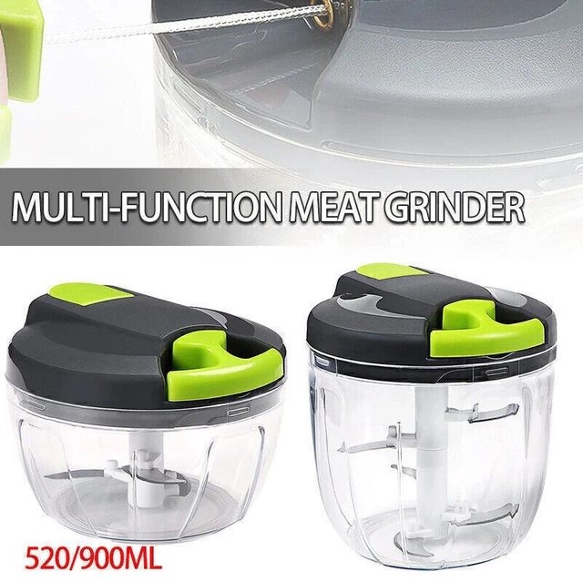 HAND FOOD SHREDDER Onions Manual Food Chopper Pull String Piranha Pull ...