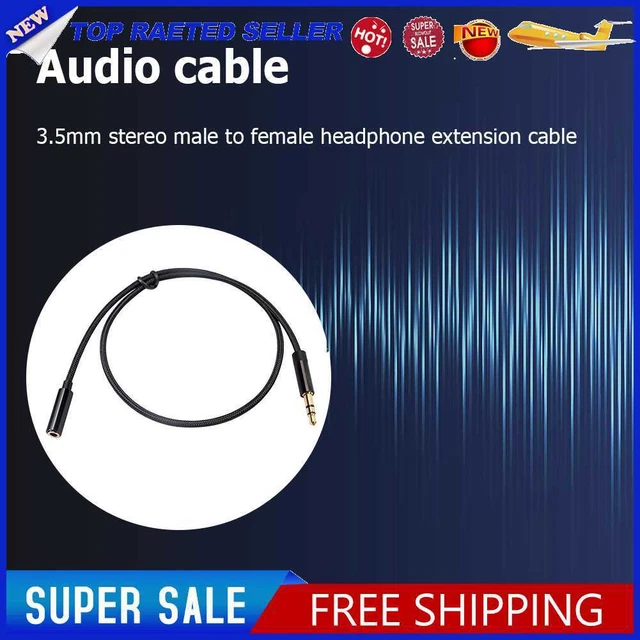 AUX CABLE MALE To Female Aux Adapter Cable for Computer Car Earphone ...