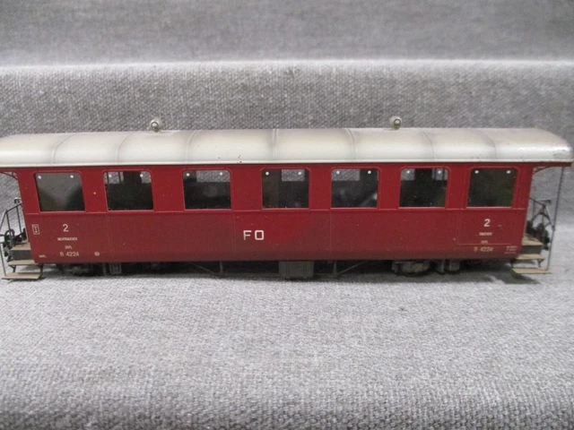 FERRO-SUISSE H0M B4224 Personenwagen Vierachswagen F0 in OVP FS27 EUR ...