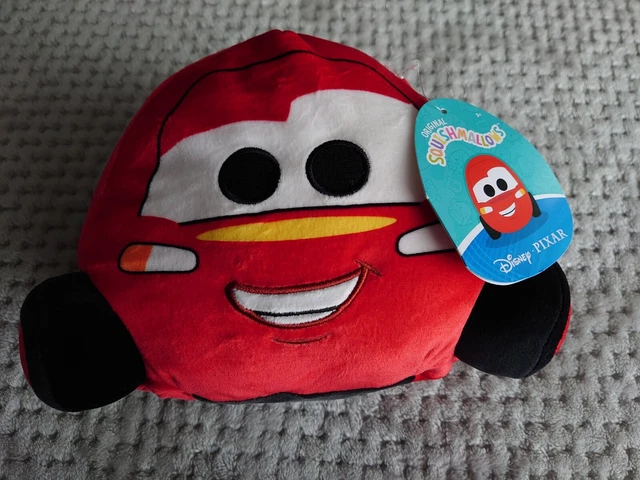 DISNEY PIXAR CARS Lightning McQueen Small 9" Soft Toy Plush Cushion ...