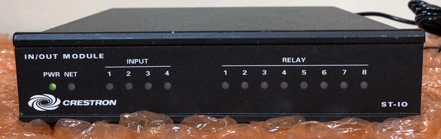 CRESTRON ST-IO MODULE 8 Relay 4 Digital/Analog In/Out Module with Power ...