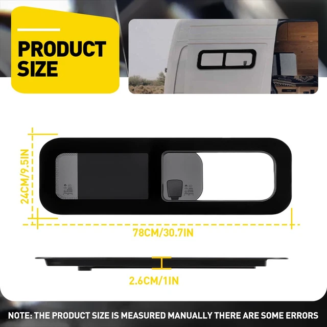 RIGHT CAMPER WINDOW Van RV Horizontal Slide Windows Waterproof For ...