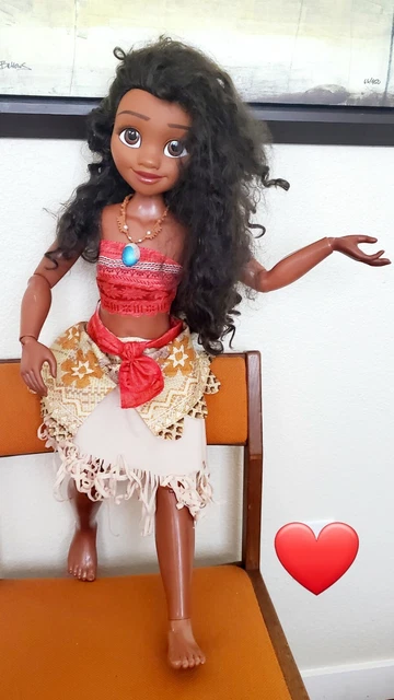 DISNEY PRINCESS MY Size Moana Doll Life Size Jointed Posable 32" Heihei ...